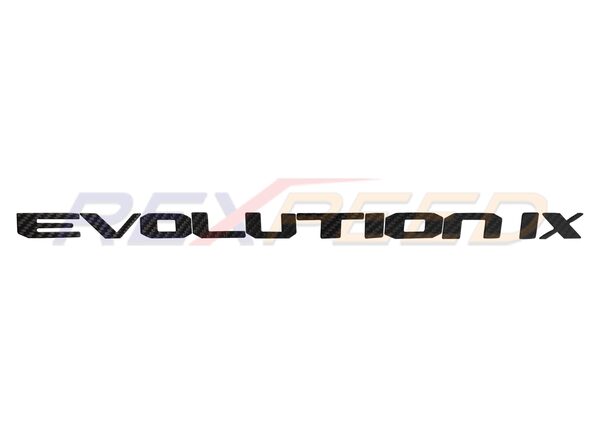 Evo 9~X Carbon Fiber Trunk Badge